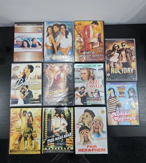 12X BOLLYWOOD MOVIES In 11 DVDs - AKSHAY KUMAR HIT MOVIES £19.99 - PicClick UK