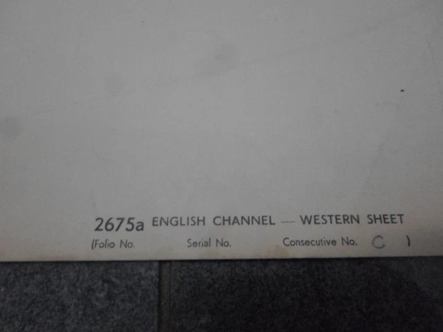NAUTICAL CHART MAP. ENGLISH CHANNEL WESTERN SHEET. 1945. $39.02 - PicClick