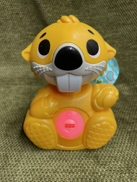 FISHER PRICE LINKIMALS Interactive Boppin Beaver Kids Learning Toy With ...