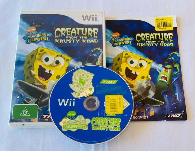 SPONGEBOB SQUAREPANTS CREATURE From The Krusty Krab Wii Complete PAL ...