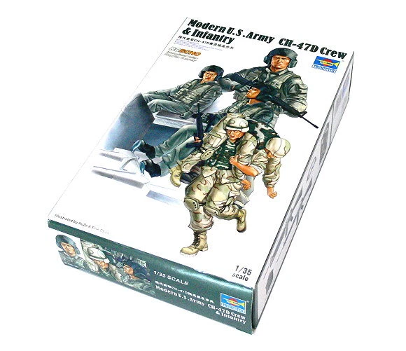 TRUMPETER 00415 MILITARY Model 1/35 Modern US Army CH-47D Crew ...
