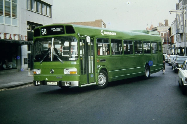 35MM ORIGINAL BUS slide. Southdown. Leyland National. BCD 803L. £6.39 ...