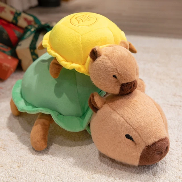 CREATIVE TURTLE SHAPED Capybara Cartoon Detachable Plush Toy Pillow For ...