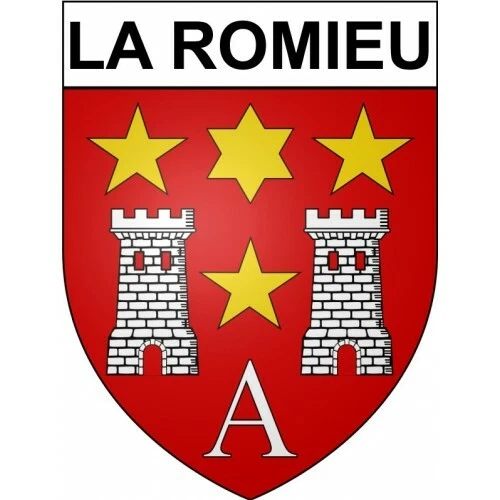 LA ROMIEU 32 ville Stickers blason autocollant adhésif EUR 6,99 - PicClick FR