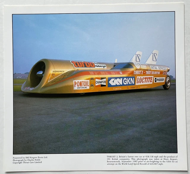 THRUST 2 LAND Speed Record Breaker at Hurn Airport UK in September 1982 ...