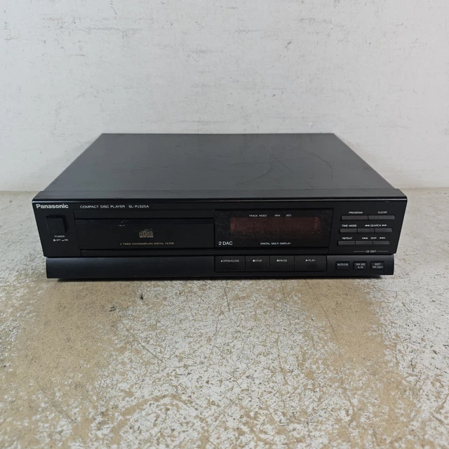 VINTAGE PANASONIC SL-PJ325A Compact Disc Player Black w/ Transport ...