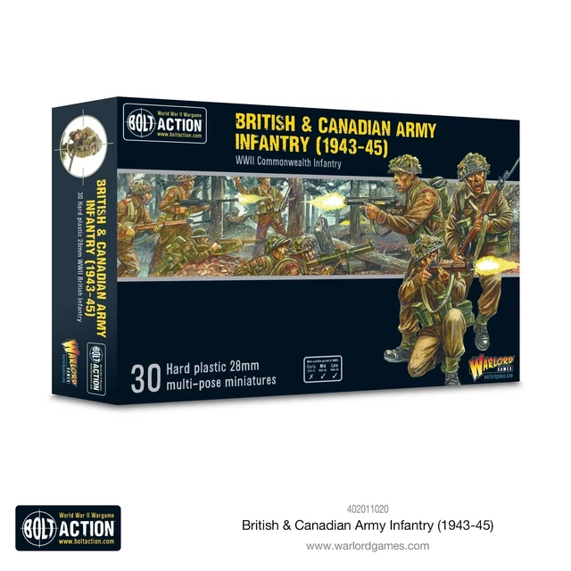 BRITISH & CANADIAN ARMY INFANTRY 1943-45 ww2 commonwealth infantry BOLT ...