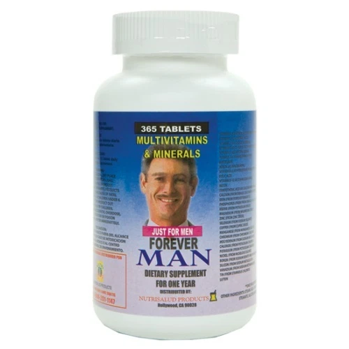 FOREVER MAN MULTIVITAMINAS para hombre. 365 Tabletas para todo un año ...