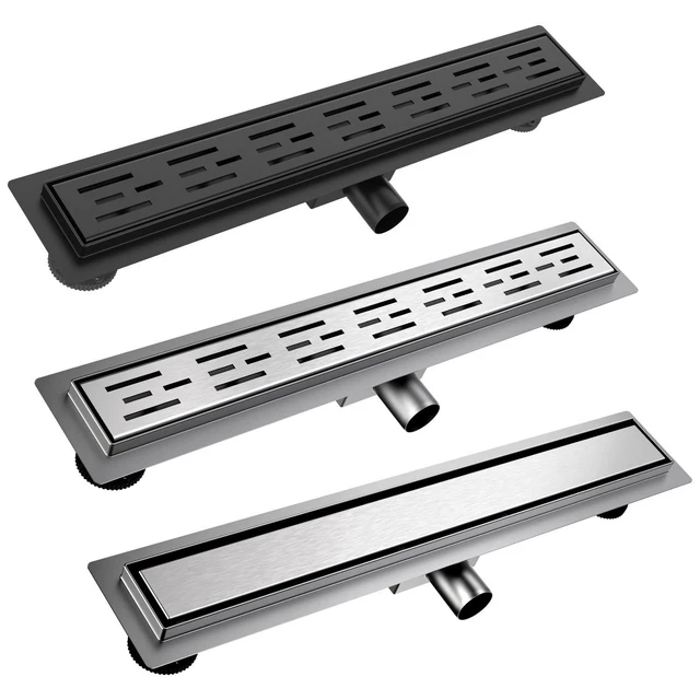 EMKE WET ROOM Linear Shower Floor Drain Stainless Steel Channel Gully ...