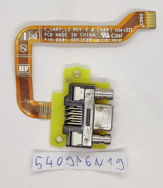 GENUINE MINI SERIAL connector port cable (part number 0801-6DK3E00). £ ...