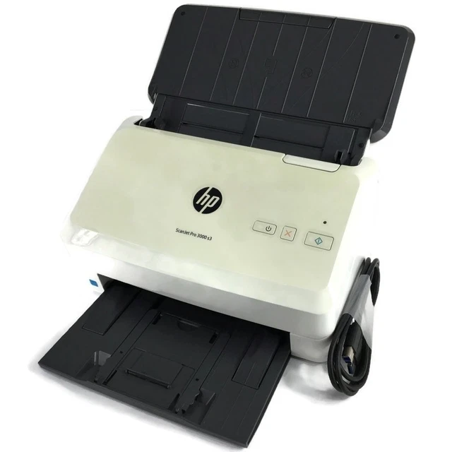HP SCANJET PRO 3000 S3 Sheet-Fed Document Scanner w/ USB -No Adapter ...