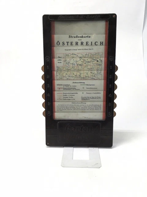 KARTENWUNDER STRASSENKARTE VON Österreich Automobil Karte (Bakelit ...