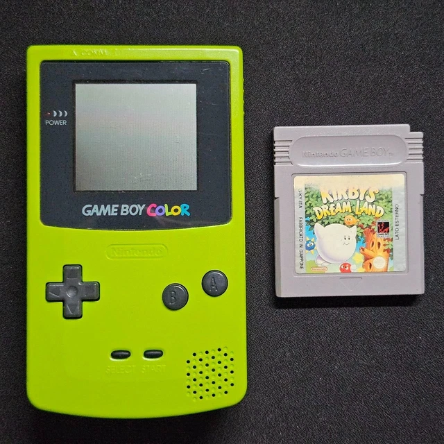 NINTENDO GAME BOY Color Verde Kiwi + Kirby's Dream Land 1992 EUR 103,00 ...