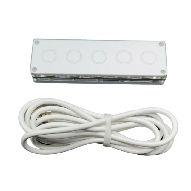 5-KEY PROGRAMMABLE KEYPAD Touchable Mini Keyboard Streamlined Macropad ...