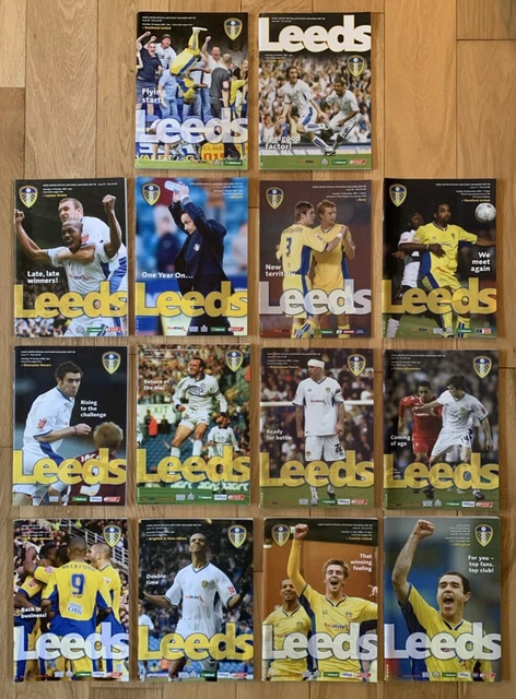 LEEDS UNITED (LUFC) Football Programmes - Job Lot of 14 (2007/2008 ...