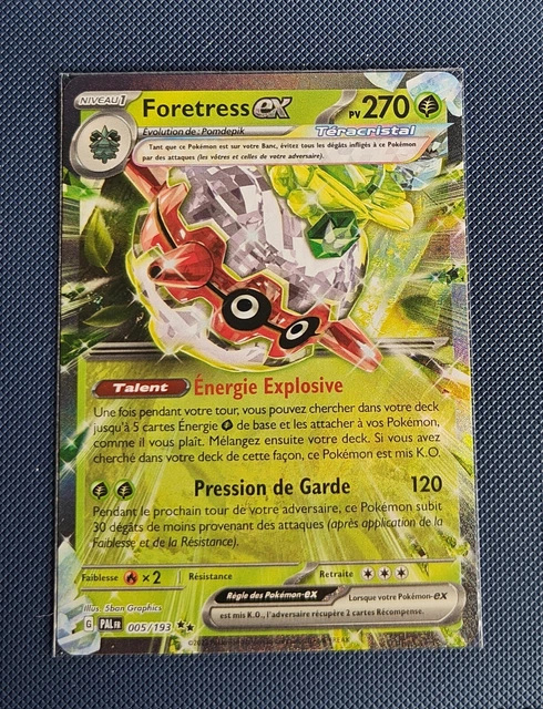 CARTE POKÉMON FORETRESS EX 005/193 EV02 Évolutions à Paldea Fr EUR 5,00 - PicClick FR