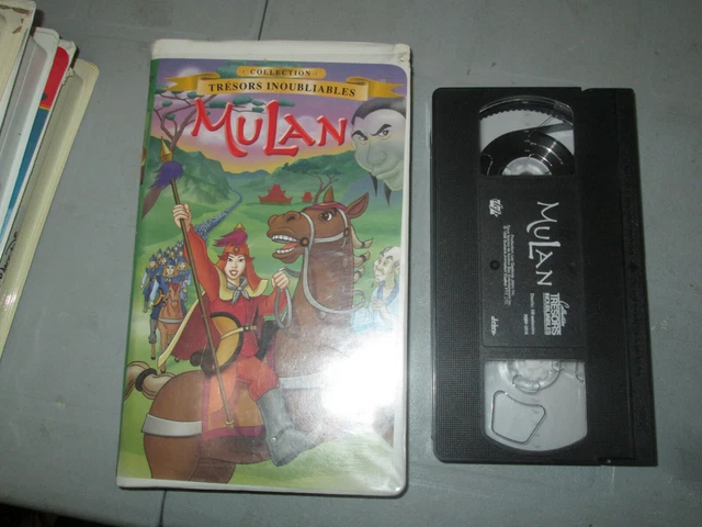 MULAN - TRESORS inoubliables (VHS)(French) Teste Clamshell $4.10 ...