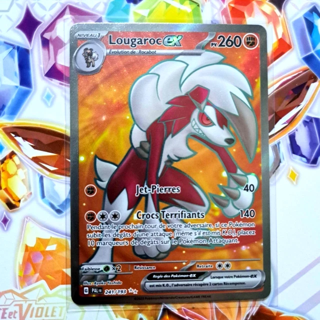 CARTE POKÉMON LOUGAROC EX Full Art 241/193 EV02 Evolution à Paldéa FR ...