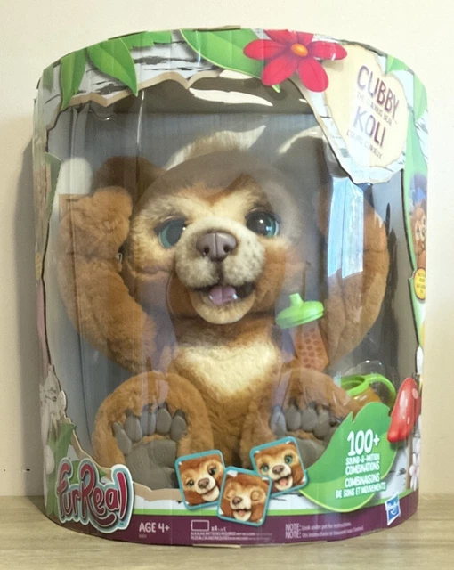 HASBRO FUR REAL Friends Cubby The Curious Bear Interactive Plush Robot ...