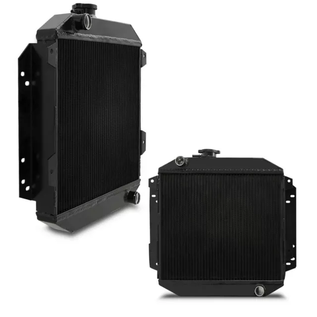 42MM BLACK ALLOY RACE ENGINE RADIATOR RAD FOR FORD ESCORT MK2 1600 1.6 ...