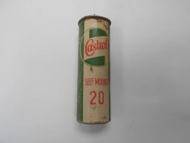 RARE DOSE CASTROL Sel Mixing 20 Hauteur 12 Cm Diametre 4 Cm ( Pas de ...
