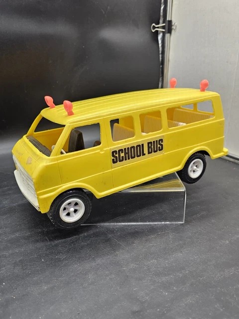 GAY TOYS PLASTIC School Bus Van Used Model 700 Missing Slide Door Vtg £ ...