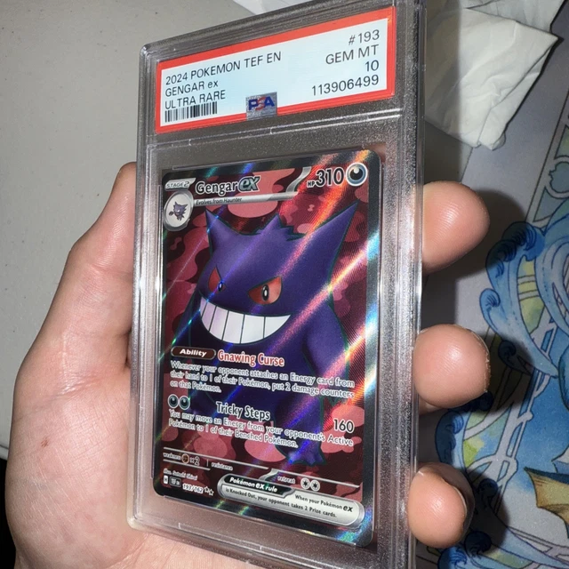 2024 POKEMON S&V Temporal Forces Gengar ex Ultra Rare PSA 10 Gem Mint #193/162 £204.81 - PicClick UK