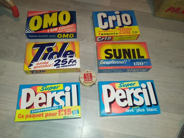 LOT D'ANCIENS PAQUETS De Lessive Omo Persil Crio Sunil Estaminet ...