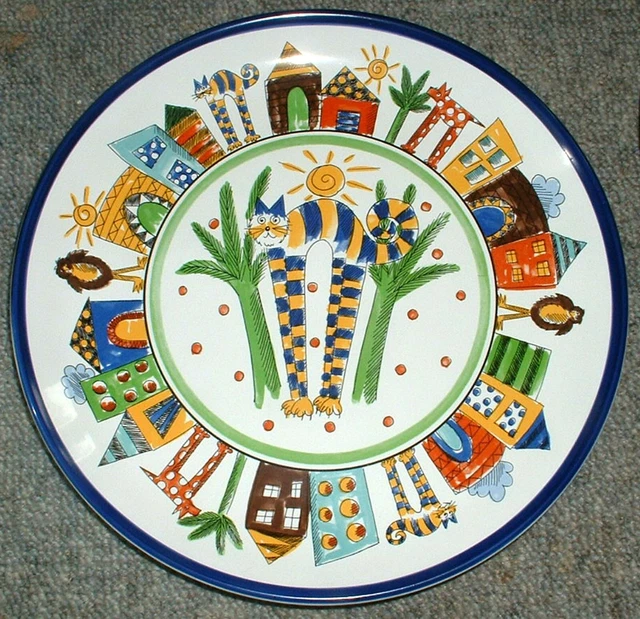 ST MICHAEL VINTAGE Marks & Spencer Cat Wall Plate 11½" 2 Listed Sell 4 ...