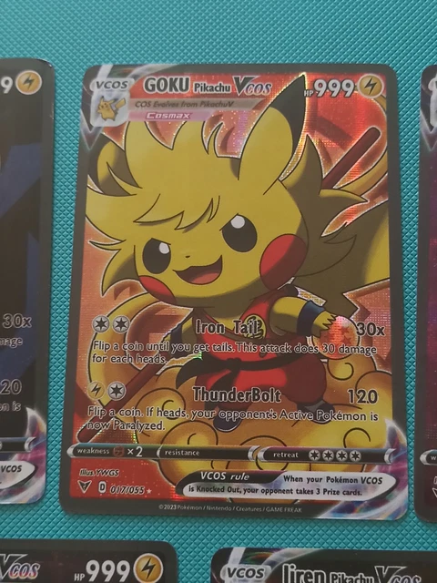 CARTES POKEMON PIKACHU Pika Dragon Ball Z Dbz Holo Prism Manga Anime ...