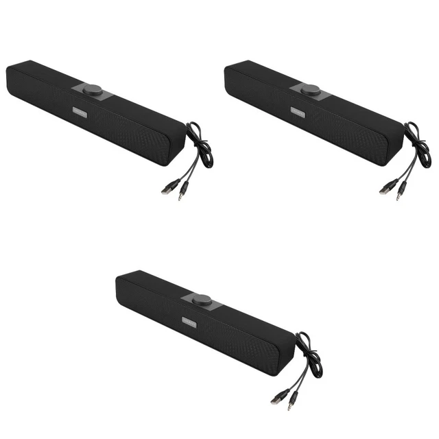 3PCS AUDIO COMPUTER Sound Bar Aux-in FM Wireless Speaker For Home £87. ...