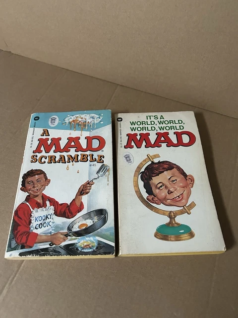 MAD MAGAZINE PAPERBACKS X2 Warner Books 1970’s £10.95 - PicClick UK
