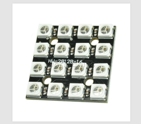 16BIT RVB 4X4 LED WS2812B 5050 RGB LED + Drivers Intégrés pour Arduino ...
