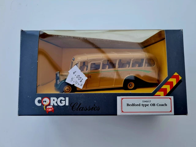 CORGI CLASSICS BEDFORD type OB Model Coach- Greenslades - D949/17 £3.99 ...