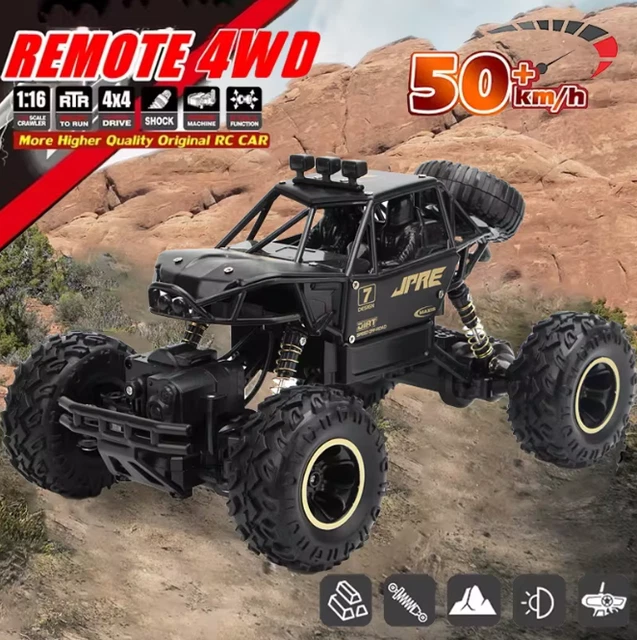XL RC MONSTER Truck, 48KMH Remote Control, Drift & Wheelie 4WD Big ...