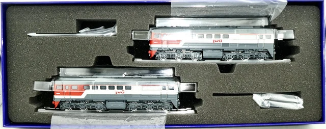 ROCO 79793 DOUBLE Traction Diesel Locomotive M62 Rzd AC Sound Ep6 H0 ...