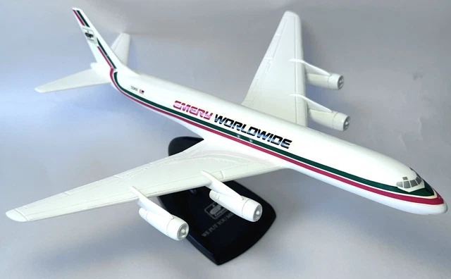 DOUGLAS DC-8 EMERY Worldwide Airlines AirJet Collectors Model Scale 1: ...