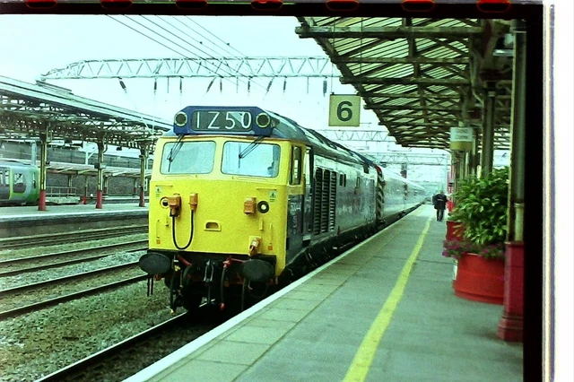 35MM RAILWAY COLOUR Negative Class 50 044 at Crewe £1.95 - PicClick UK