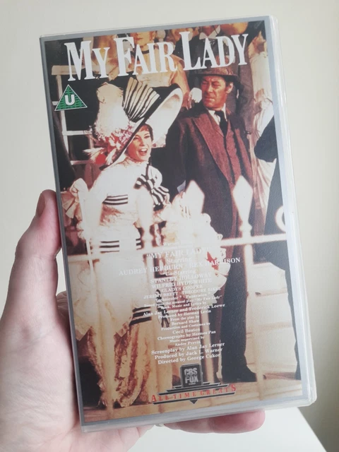 MY FAIR LADY (CBS-Fox All Time Greats UK VHS 1988) Audrey Hepburn / Rex ...