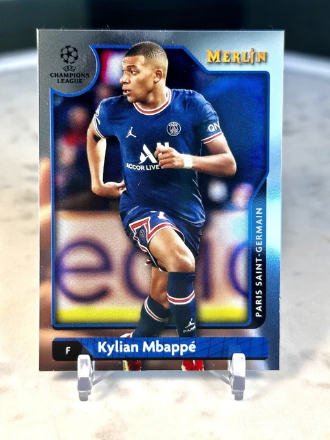 2021-22 TOPPS MERLIN Chrome UEFA Base #100 Kylian Mbappé PSG France EUR 1,45 - PicClick FR