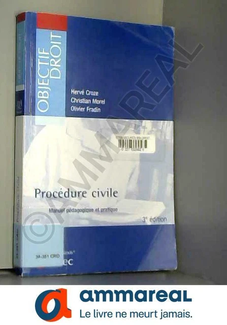 PROCÉDURE CIVILE : Manuel pédagogique et pratique (ancienne édition) £12.53 - PicClick UK