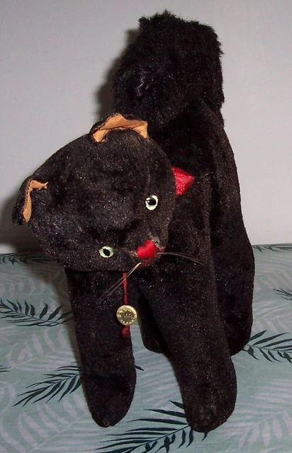 VINTAGE ORIGINAL HERMANN Lucky Black Scaredy Tom Cat Halloween Toy $80. ...