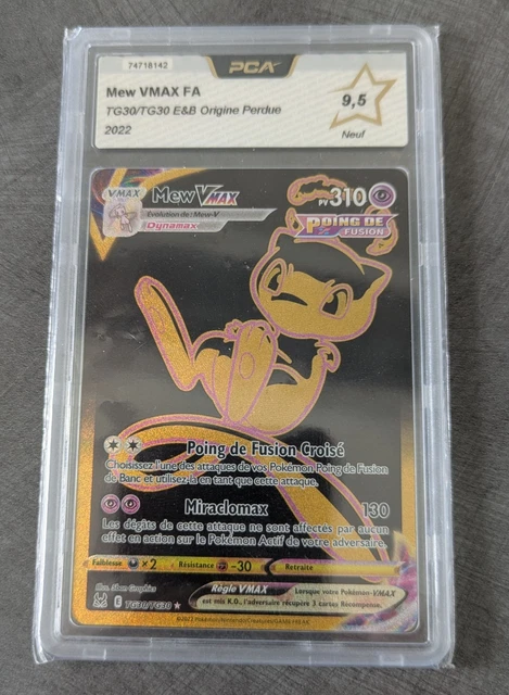 POKEMON MEW VMAX Full Art TG30/TG30 EB11 Origine Perdue PCA 9,5 Neuf FR ...
