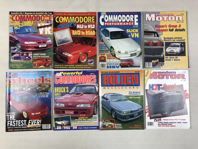 VINTAGE HOLDEN COMMODORE Magazines X 8 $100.00 - PicClick AU