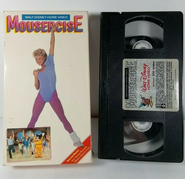 WALT DISNEY HOME Video Mousercise Vintage VHS Tape Movie 1980s Exercise ...