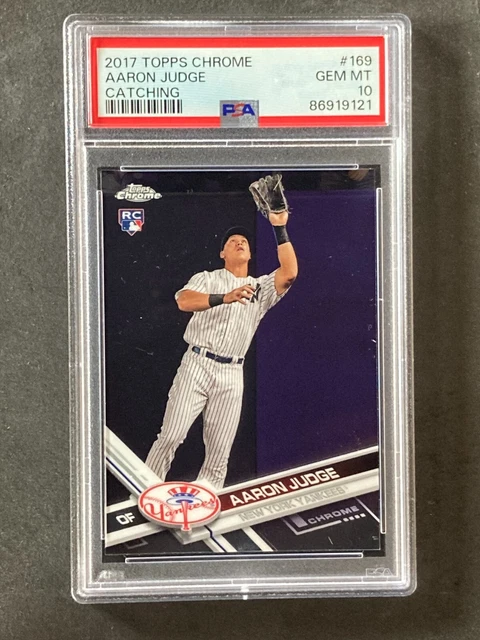 2017 TOPPS CHROME #169 Aaron Judge RC PSA 10 EUR 91,57 - PicClick FR
