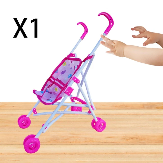 POUSSETTE POUR POUPÉE, jouet de jeu de rôle pliable et créatif ...