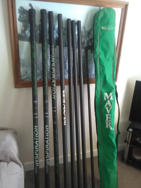 USED FISHING POLE MAVER INSPERATION .. Spare/Replacement Pole Sections ...