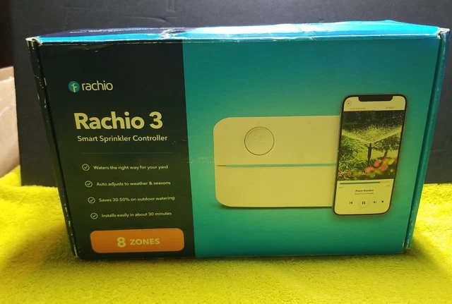 *NEW* RACHIO 3 Smart Sprinkler Controller, 8 Zone, 8ZULW-C £94.36 ...