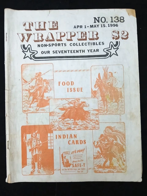 THE WRAPPER MAGAZINE Non-Sports Cards #138 - Food Issues Indian Cards ...